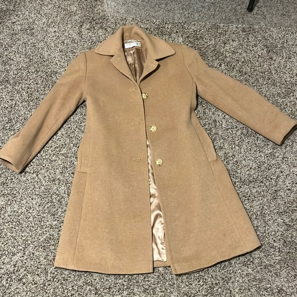 Larry Levine | Jackets & Coats | Barely Worn Vintage Camel Pea Coat ...